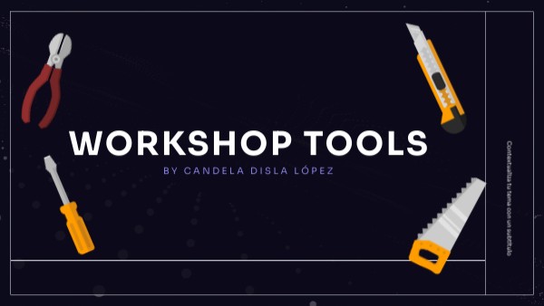 WORKSHOP TOOLS | Genially