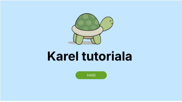 Karel tutoriala | Genially