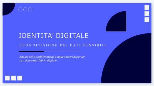 IDENTITA' DIGITALE | Genially
