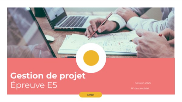 Gestion de projet Épreuve E5 | Genially