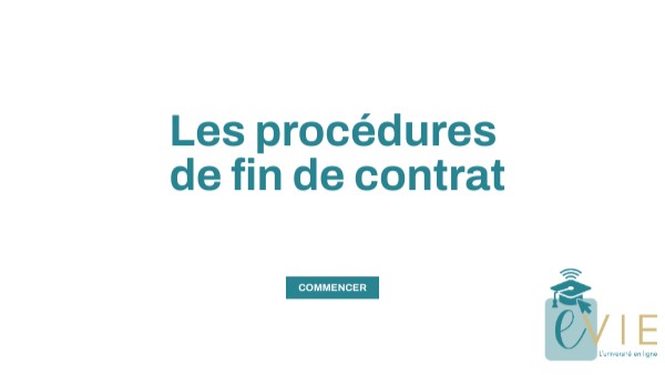 Les procédures de fin de contrat | Genially