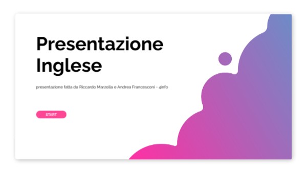 Presentazione Inglese | Genially