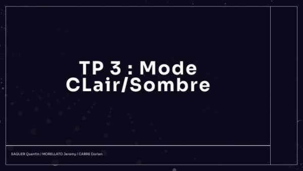 TP 3 : Mode CLair/Sombre | Genially