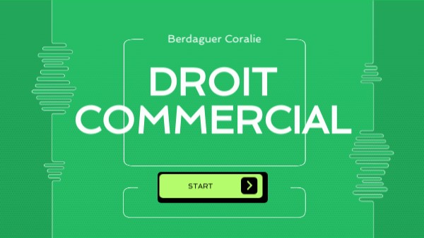 Droit commercial | Genially
