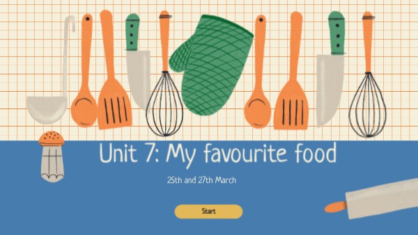 Week 12- 25th Food unit 7 only book story | Genially
