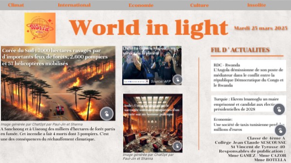 World in light | Genially