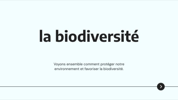 la biodiversité | Genially