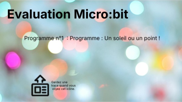 Evaluation Micro:bit | Genially