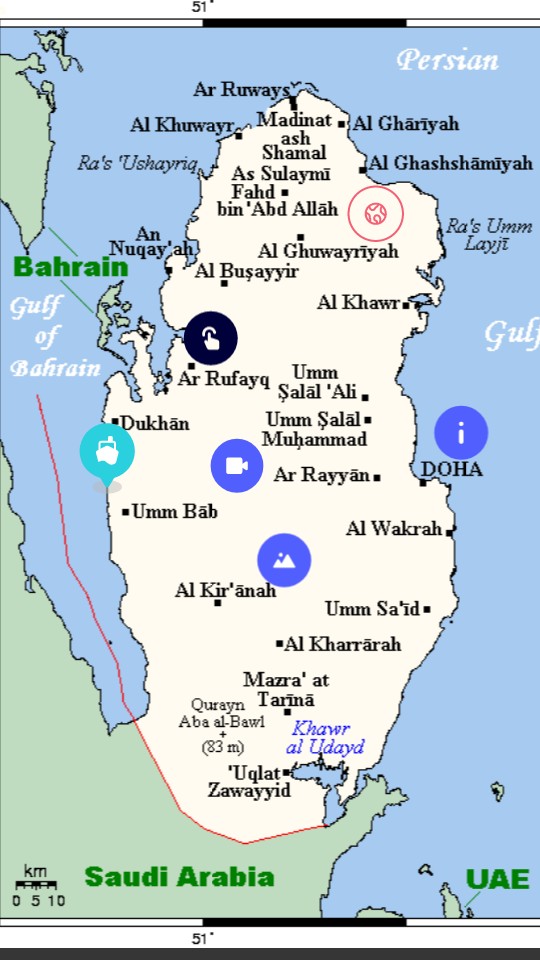 Qatar mappa interattiva | Genially