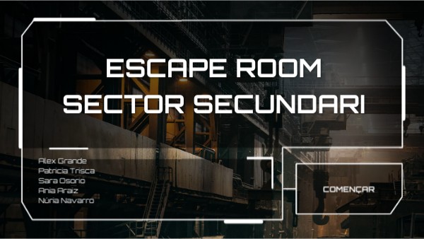 Scape room-Sector secundari-Patricia, Sara, Ania, Alex i Núria | Genially