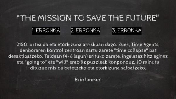 "The mission to save the future" | Genially