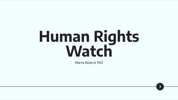 Human Rights Watch | Genially
