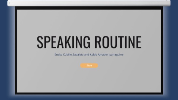 Speaking routine | Genially