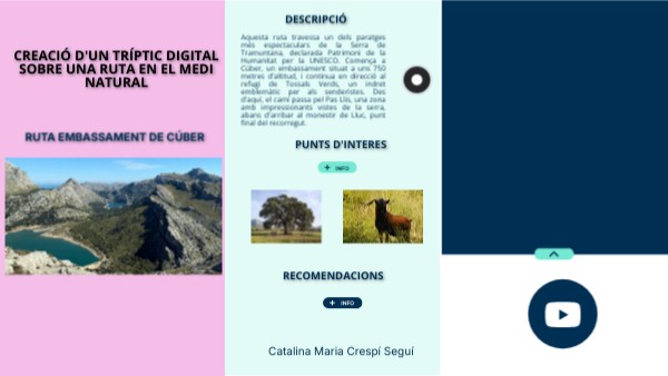 Creació d'un tríptic digital sobre una ruta en el medi natural | Genially