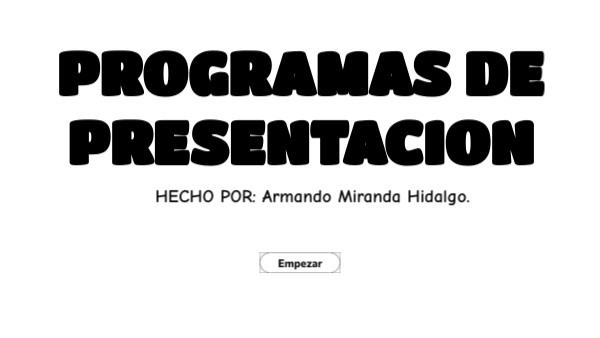 PROGRAMAS DE PRESENTACION | Genially