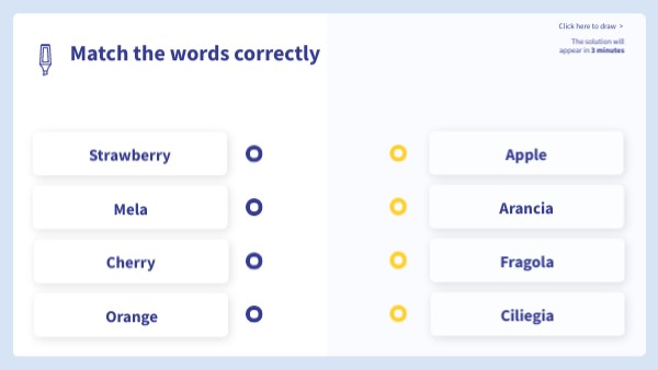 Match the words correctly | Genially