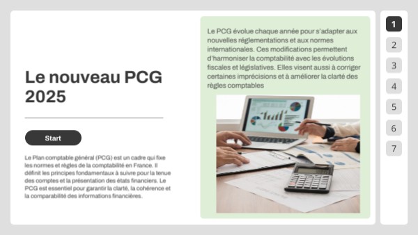 Le nouveau PCG 2025 | Genially