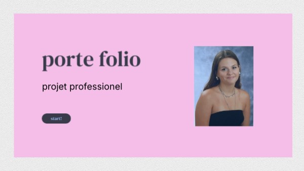 porte folio projet pro | Genially