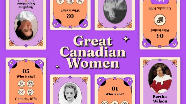 Great Canadian Women | Genially