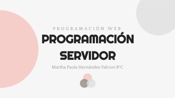 Programación servidor | Genially