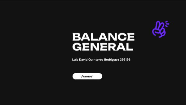 Presentación BALANCE GENERAL | Genially