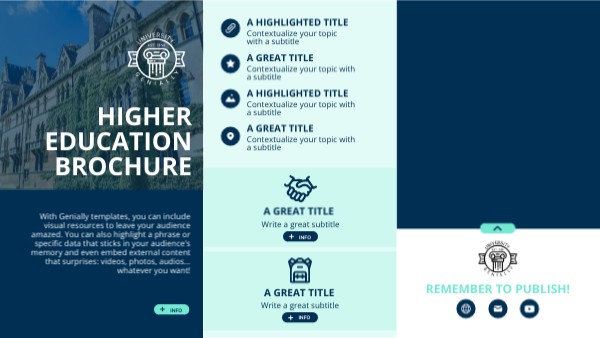 Higher Education Brochure | Genially