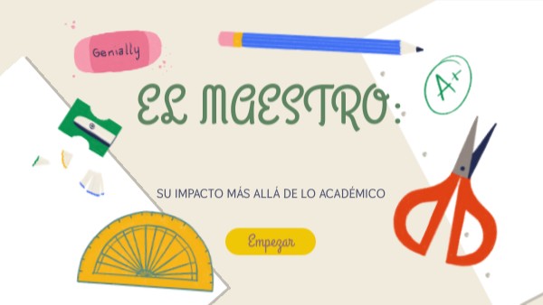 EL MAESTRO: su impacto más allá de los académico | Genially