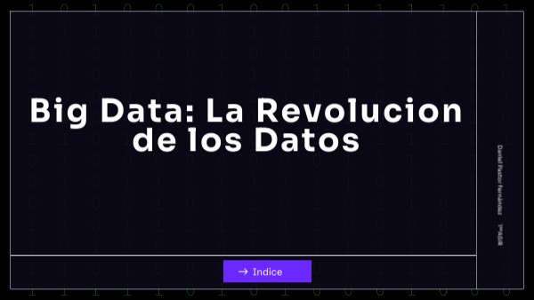 Big Data: La Revolucion de los Datos | Genially