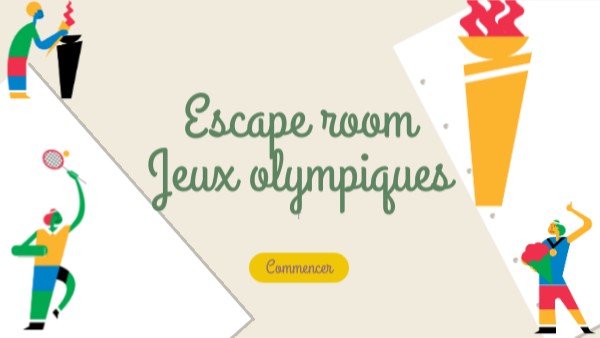 Escape room Jeux olympiques | Genially