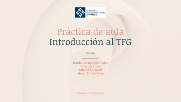 Práctica de aula Introducción al TFG | Genially