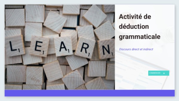 N5M1U2L2 - Activité de déduction grammaticale - DIRECT / RAPPORTÉ ...