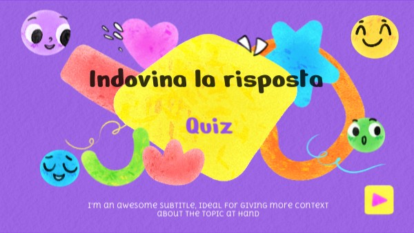 Indovina la risposta | Genially