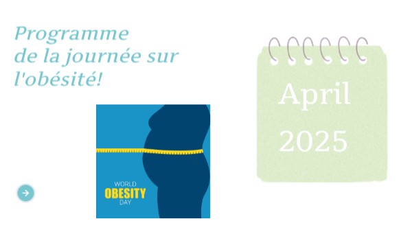 Programme de la journée sur l'obésité! | Genially