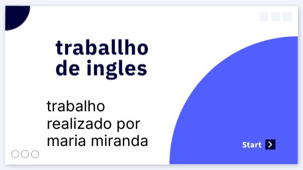 traballho de ingles | Genially