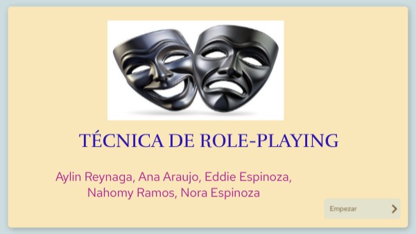 técnica de Role-Playing | Genially