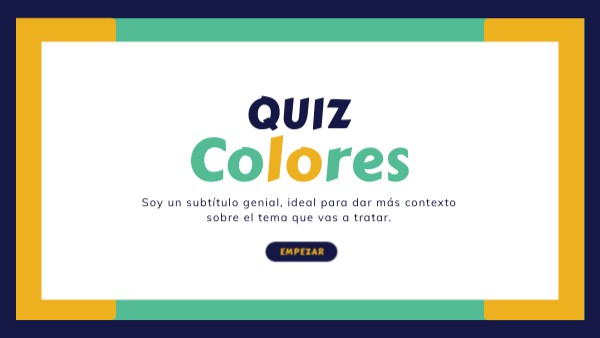 Quiz Colores | Genially