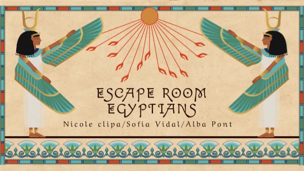 escape room egyptians | Genially