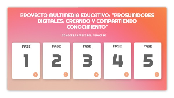 PROYECTO MULTIMEDIA EDUCATIVO: "PROSUMIDORES DIGITALES: CREANDO Y COMPARTIENDO CONOCIMIENTO ...