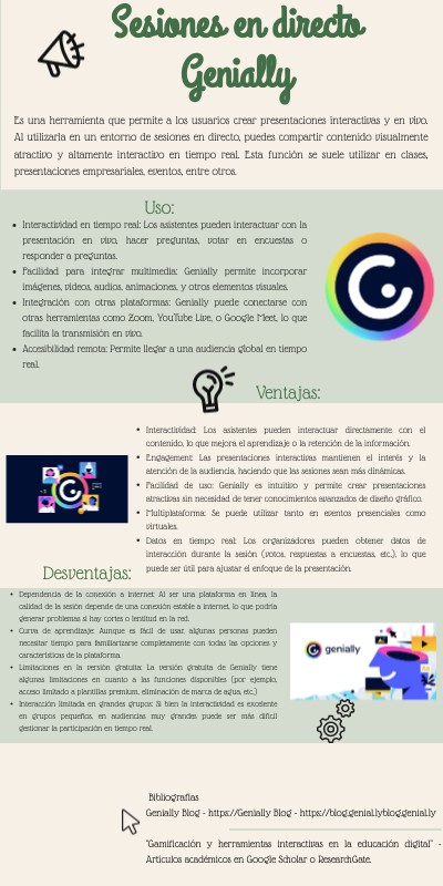 Sesiones en directo Genially | Genially