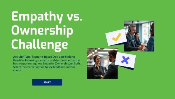 Empathy vs. Ownership Challenge | Genially