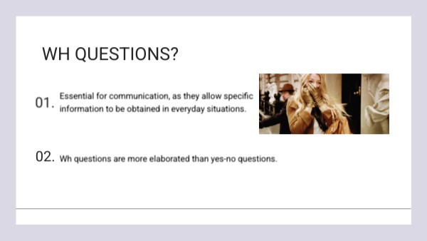 Wh questions | Genially