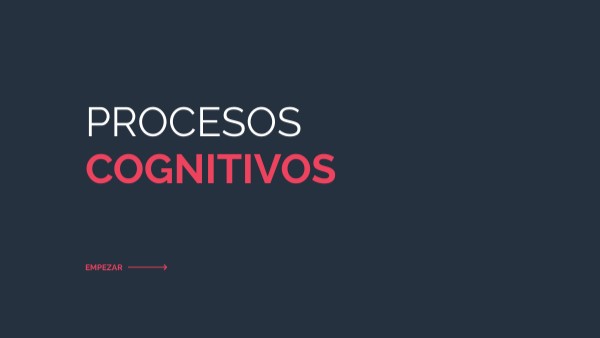 PROCESOS COGNITIVOS | Genially