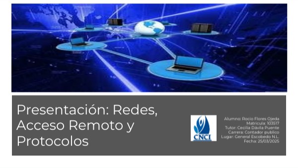 Presentación: Redes, Acceso Remoto y Protocolos | Genially