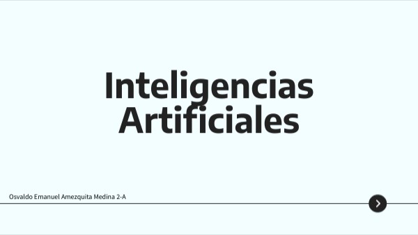 Inteligencias Artificiales | Genially