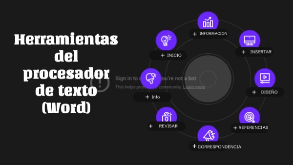 Herramientas del procesador de texto (Word) | Genially