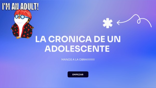 LA CRONICA DE UN ADOLESCENTE | Genially