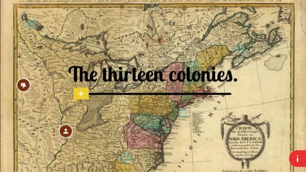 The thirteen colonies. | Genially