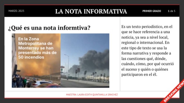 NOTA INFORMATIVA | Genially