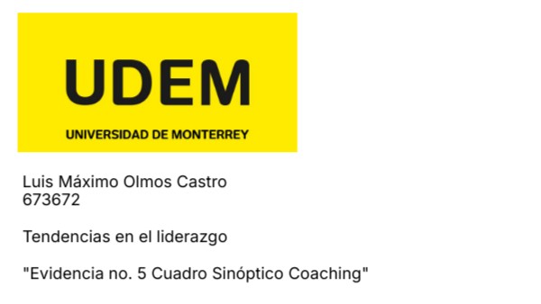 Luis Máximo Olmos Castro 673672 Tendencias en el liderazgo "Evidencia ...