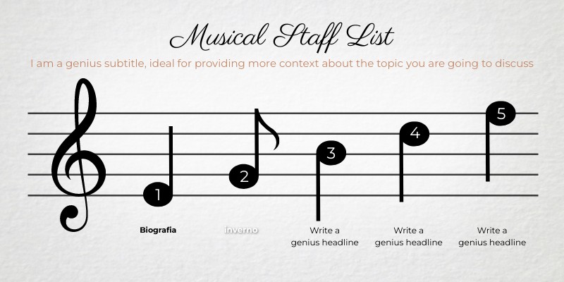 Musical Staff List | Genially